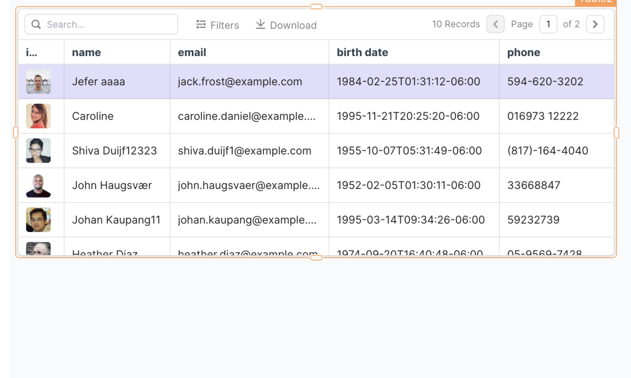 Use Custom Logic in Appsmith Table Cells - Calculate Age | Appsmith Community Portal